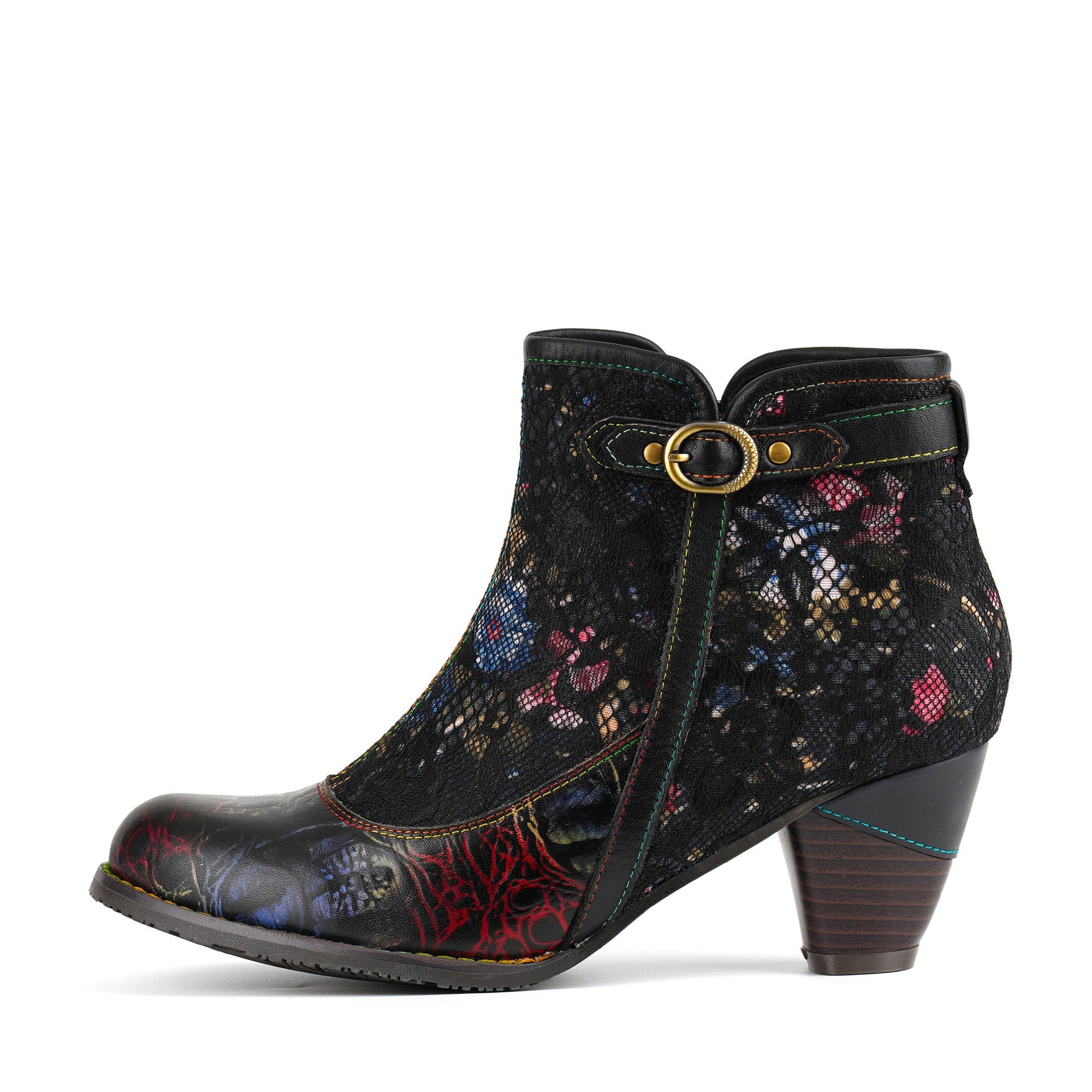 Grace Midnight Lace Ankle Boots – superladystar