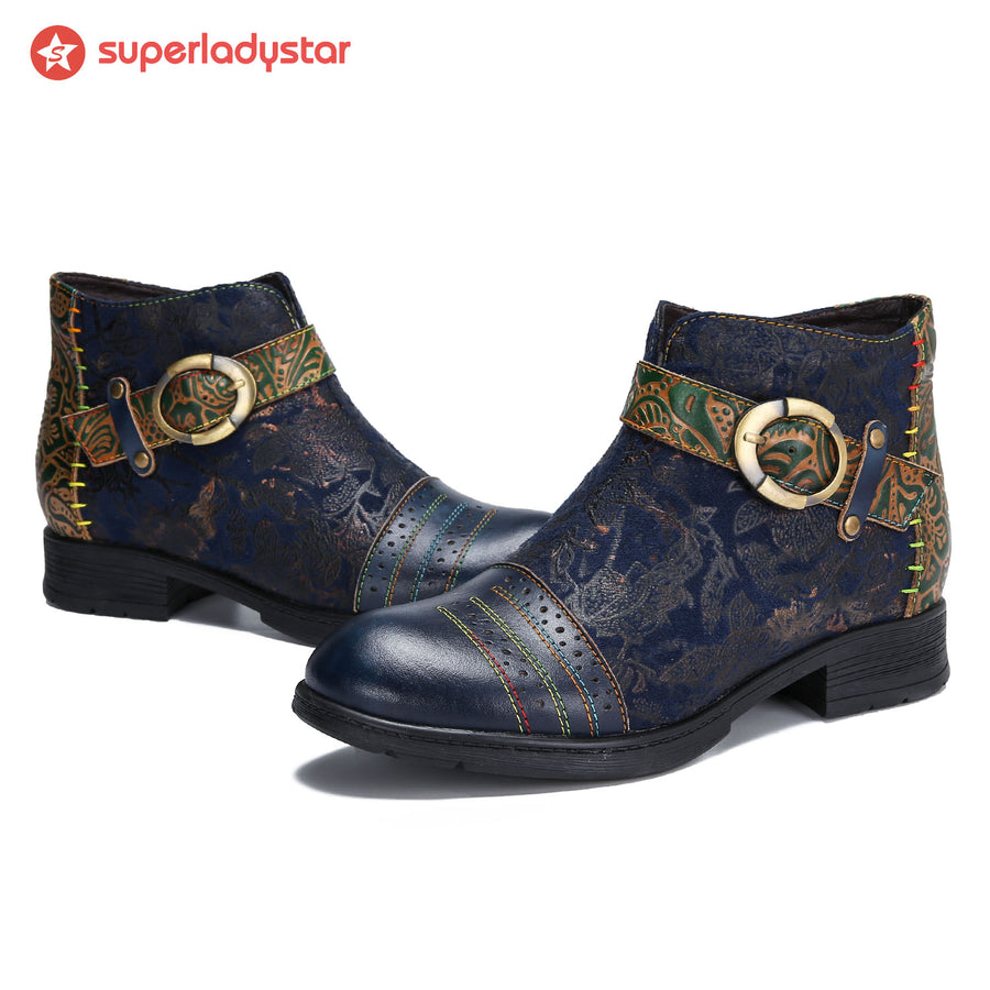 Handmade Sexy Buckle Ankle Boots – superladystar