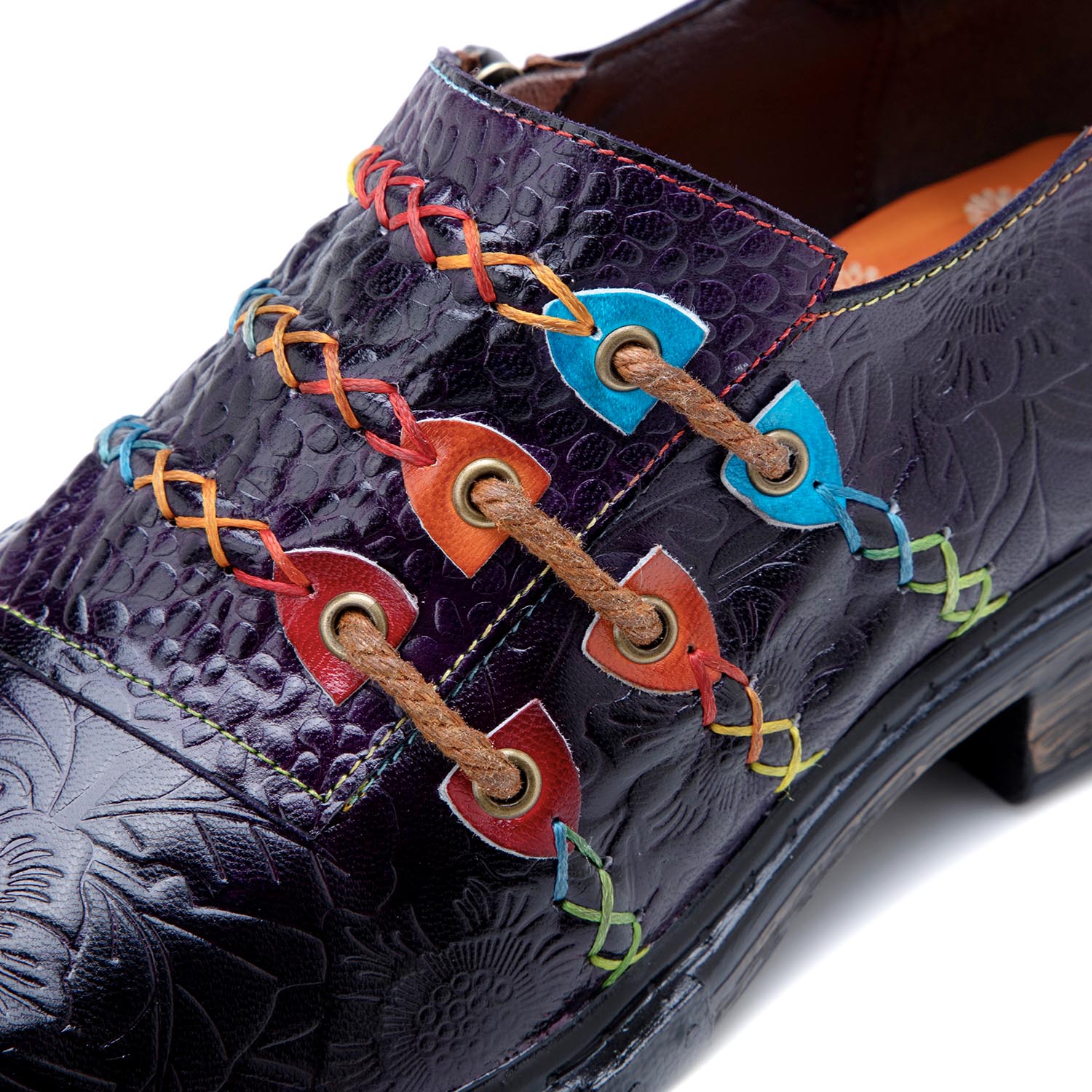 Hand Embossed Genuine Leather Shoes – superladystar